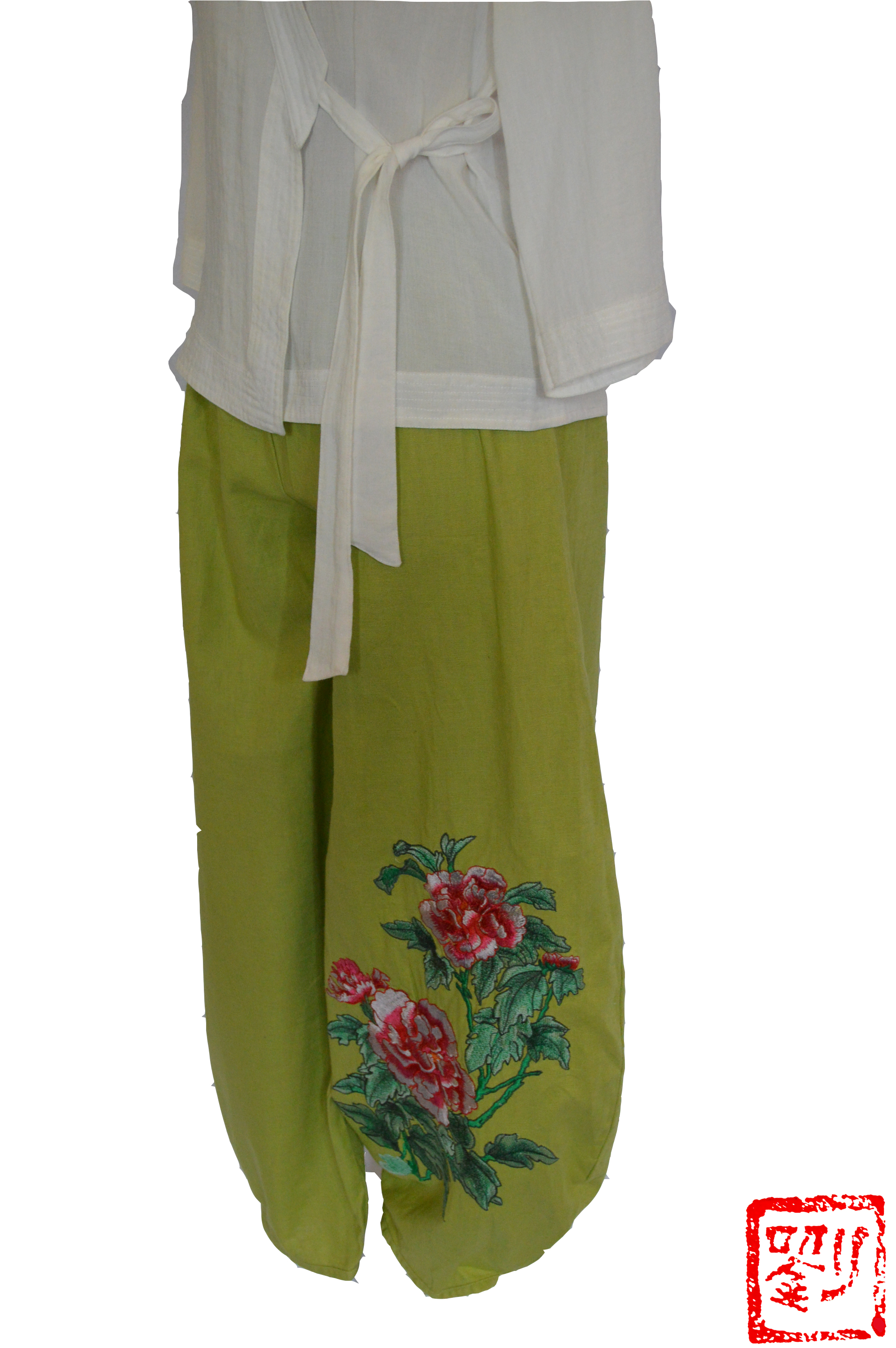 Peony Flower - Female Pants - Liu - Tea & Art Shop